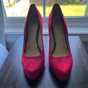 Jessica Simpson | Shoes | Jessica Simpson Red Pumps | Poshmark
